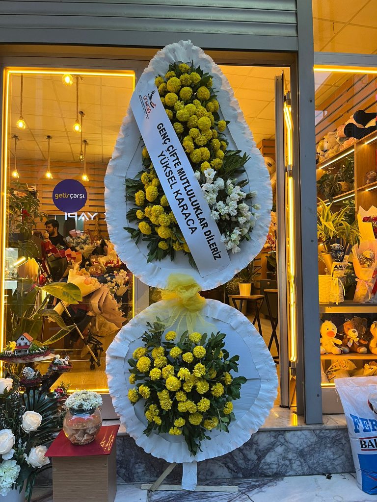 Çift Katlı Deluxe Cinya Çelenk | Royal Flowers